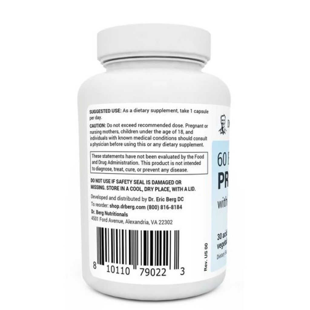 Dr Berg, 60 Billion Probiotic ,30 Capsules | Egypt Vitamins