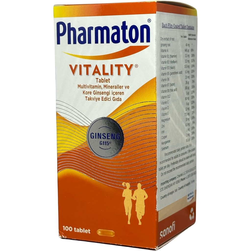 Pharmaton Advance Multivitamin and Mineral, 100 Capsules | Egypt Vitamins