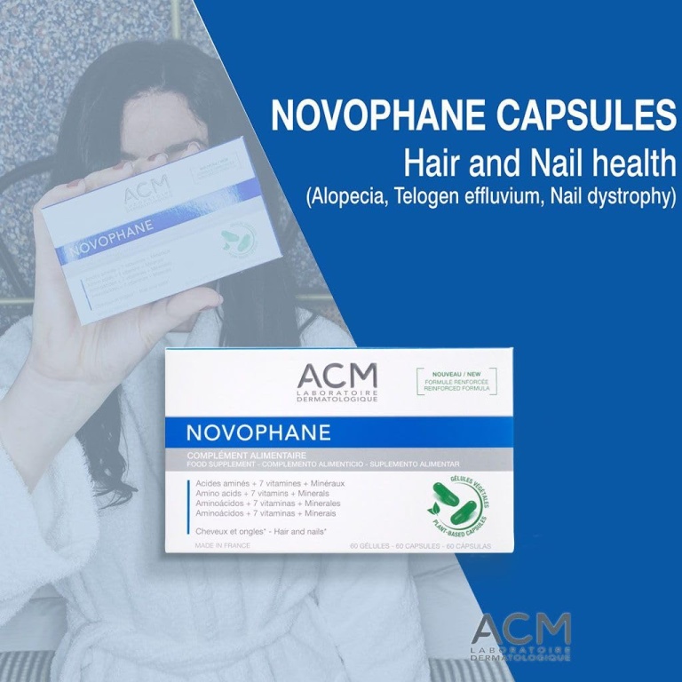 ACM Novophane Caps: Hair & Nail Strength Supplement | 60 Capsules ...